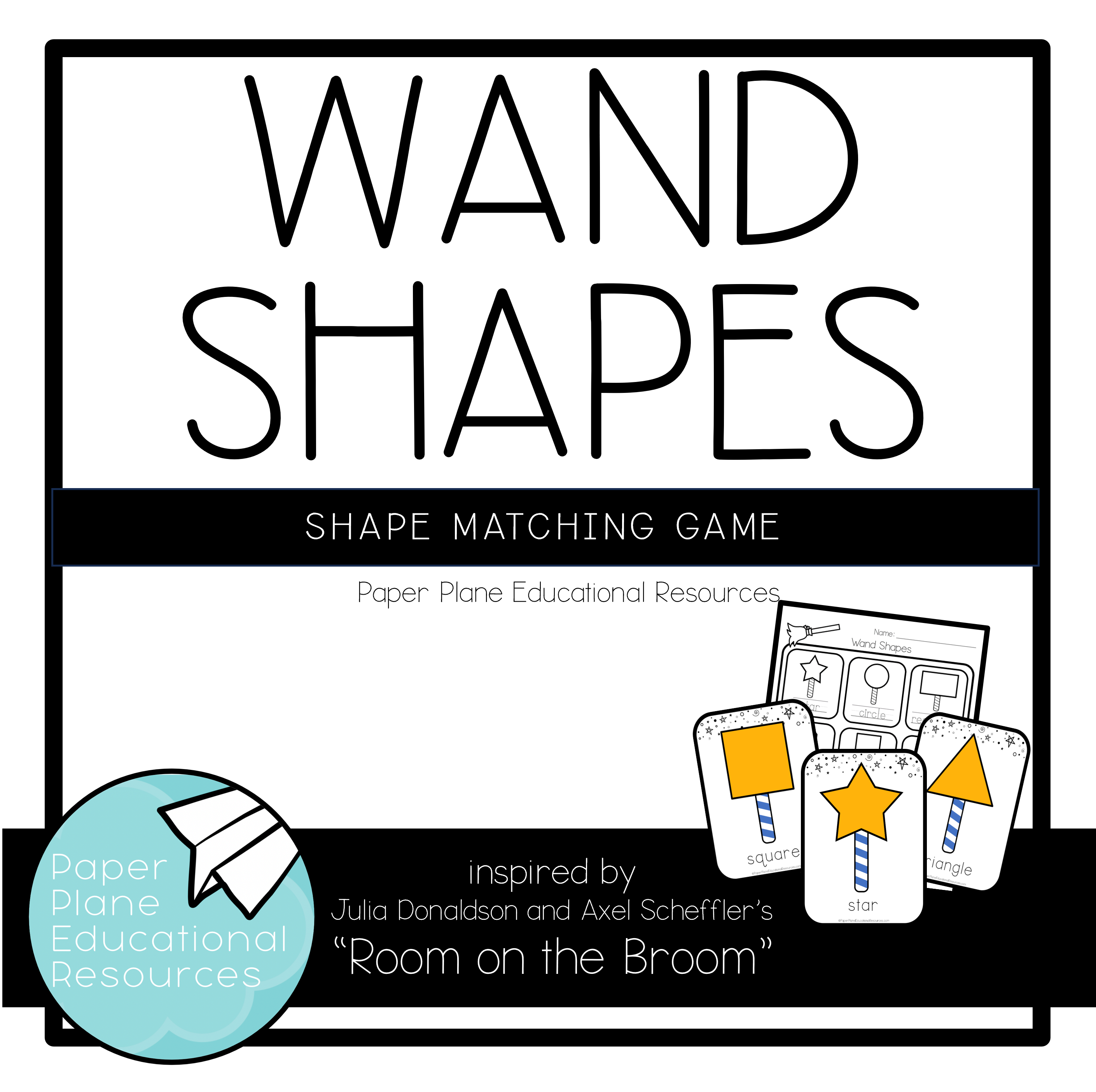 Wand Shapes Matching Game – Paper Plane Educational Resources